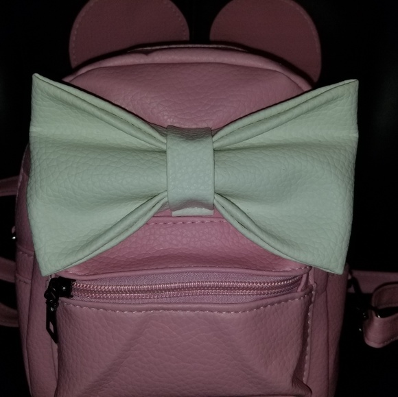 Bags | Pink White Minnie Mouse Backpack | Poshmark